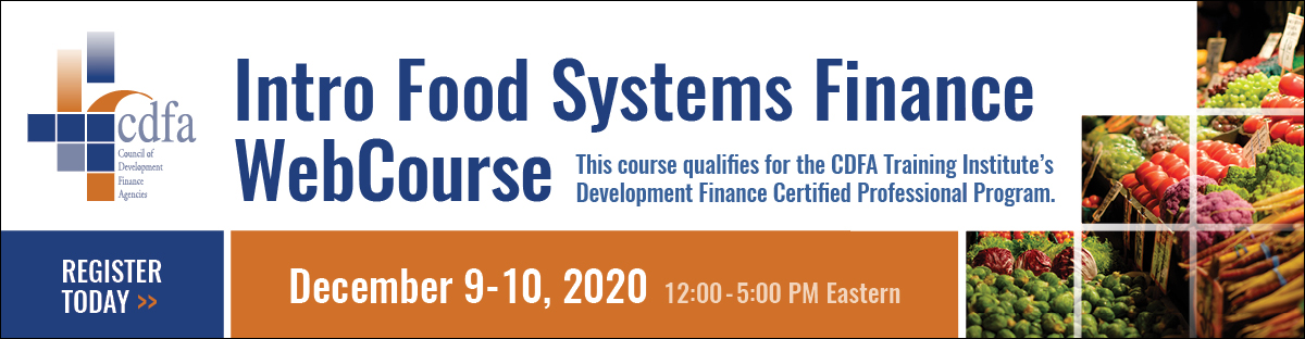 CDFA - Intro Food Systems Finance WebCourse